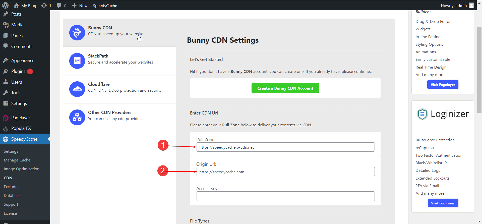 How to setup Bunny CDN – SpeedyCache